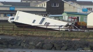 UK storms: Man dies amid 'almost unparalleled natural crisis' - BBC News
