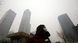 In pictures: Smog hits Beijing - BBC News