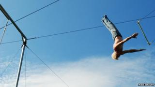 Mike Wright: Ageless trapeze artist still flying high - BBC News
