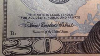 The woman whose signature graces billions of US notes - BBC News