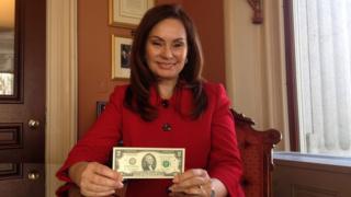 The woman whose signature graces billions of US notes - BBC News