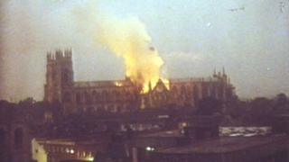 Remembering the York Minster fire 30 years on - BBC News