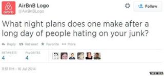 Airbnb's new logo faces social media backlash - BBC News