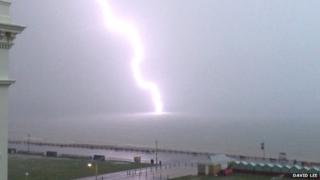 Torrential rain and flash flooding cause travel chaos - BBC News