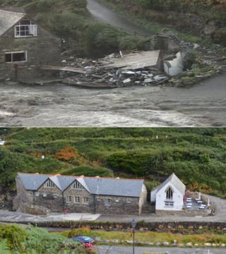 Boscastle: The village 'washed on to the map' - BBC News