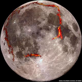 Moon's hidden valley system revealed - BBC News