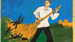 The colourful propaganda of Xinjiang - BBC News