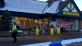 Thousands of pounds taken in Morrisons ATM theft in Banchory - BBC News