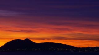 Your pictures of Saturday's sunset in Scotland - BBC News