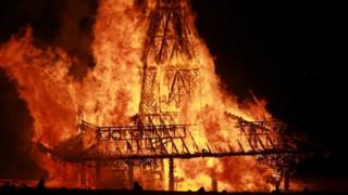 What does it take to run the Burning Man festival? - BBC News