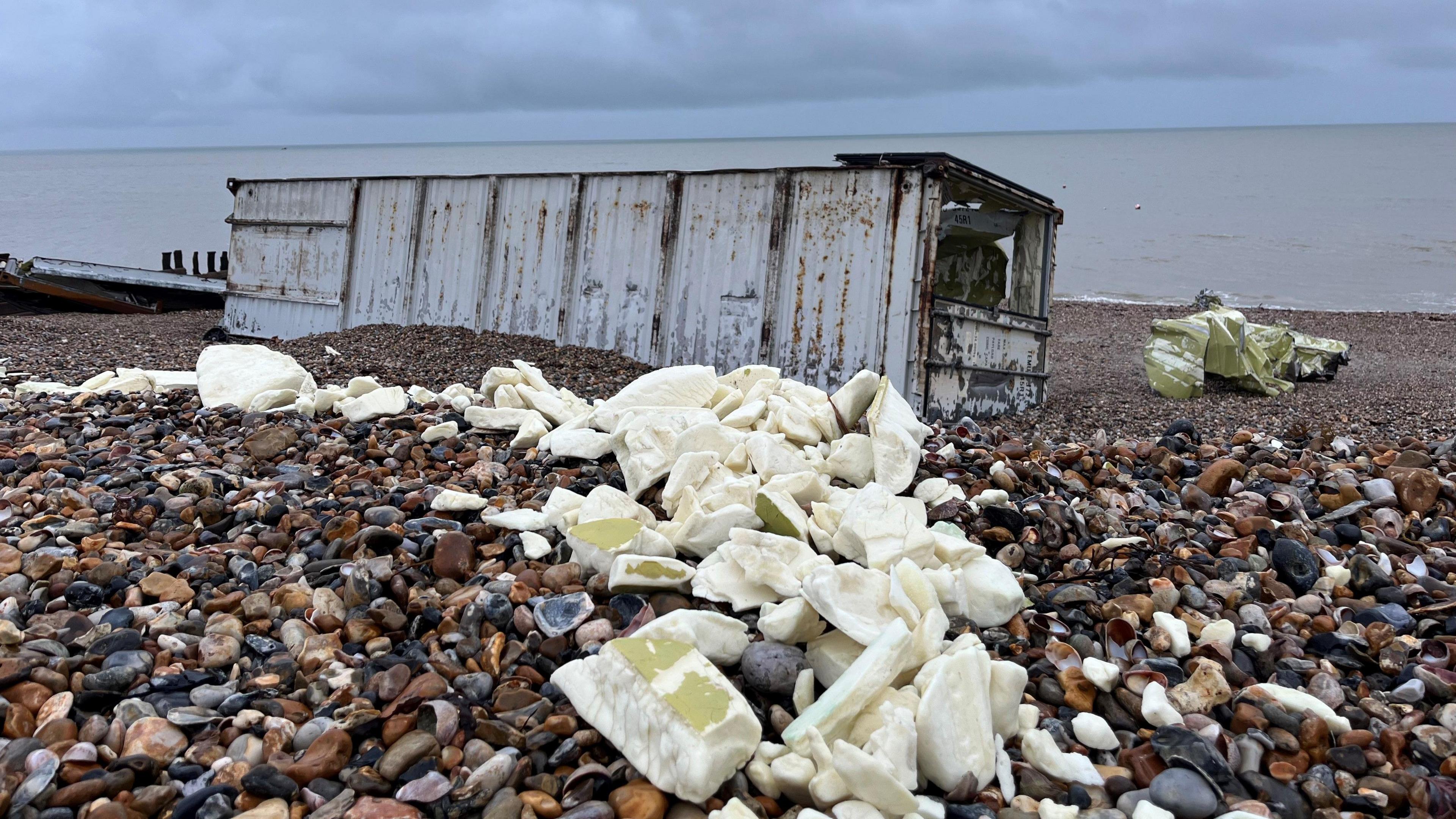 Volunteers clean beaches in Sussex after shipping container spills ...
