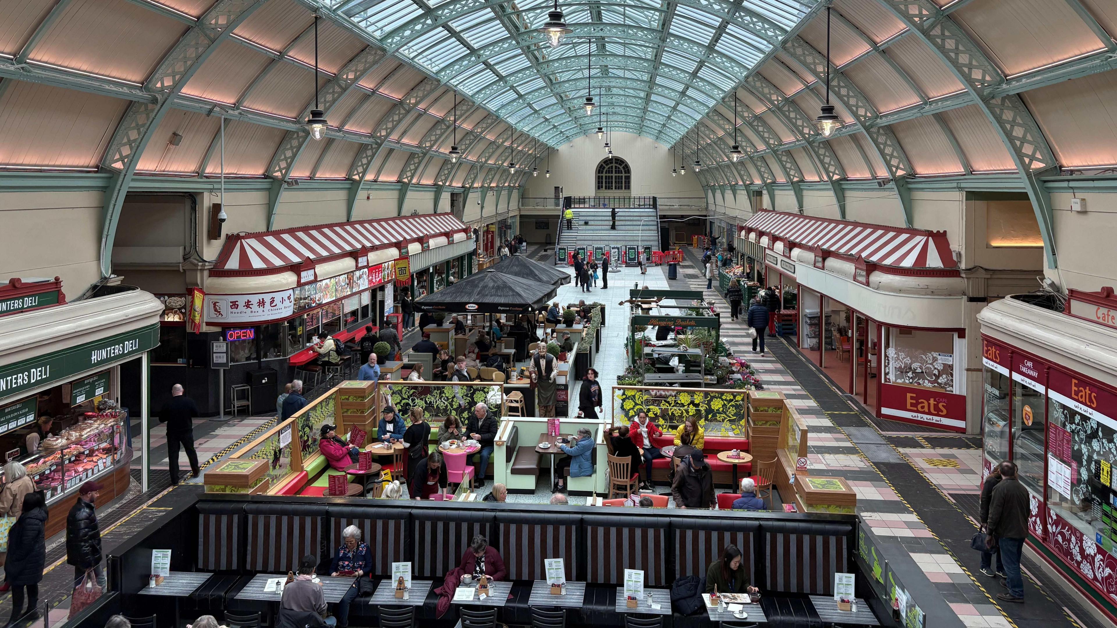 Newcastle's Grainger Market opens after £9m refurbishment - BBC News