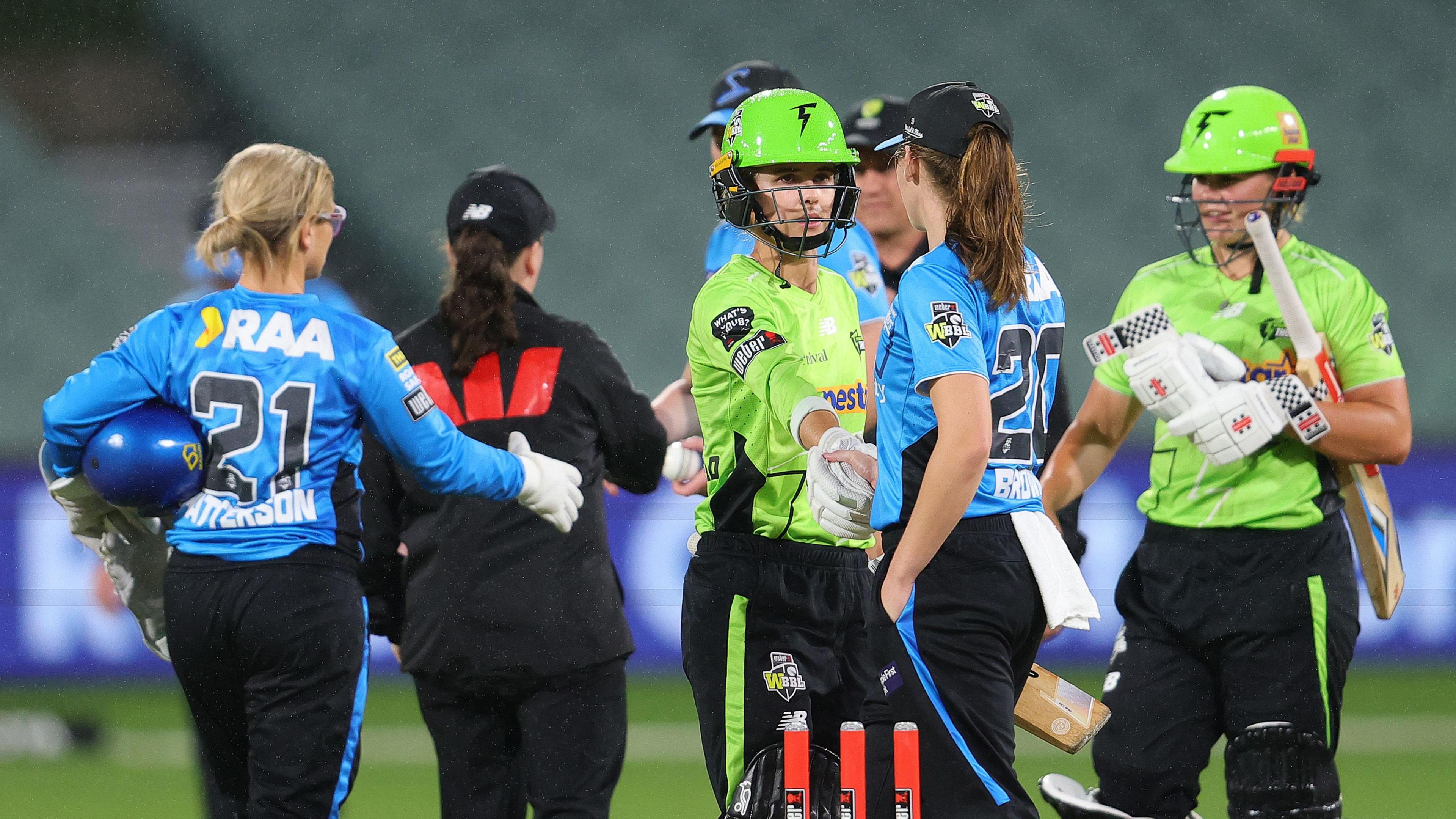 WBBL 2025 results: Sydney Thunder denied by rain against Adelaide ...
