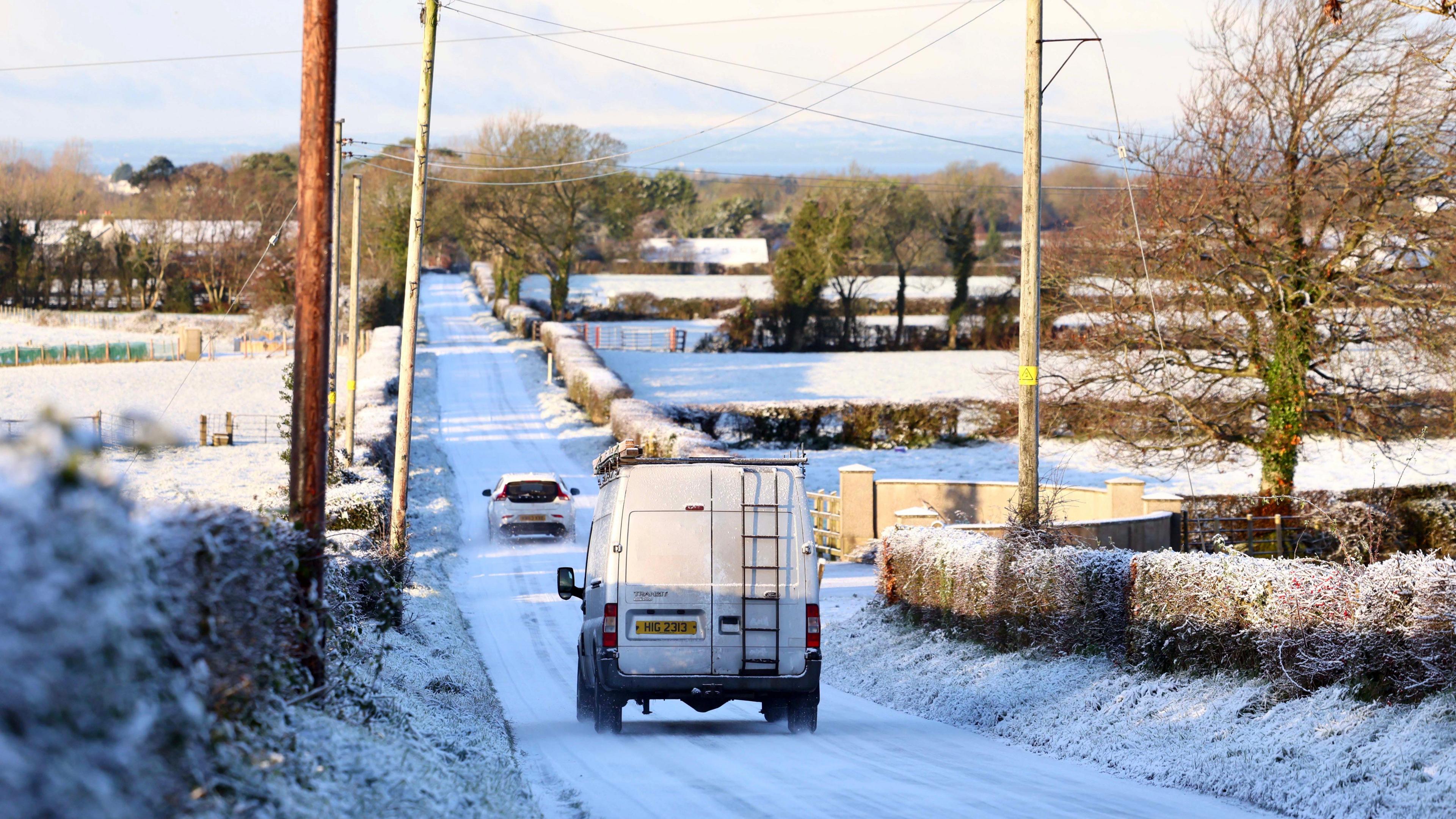 NI weather: Yellow warning for snow and ice comes to an end - BBC News