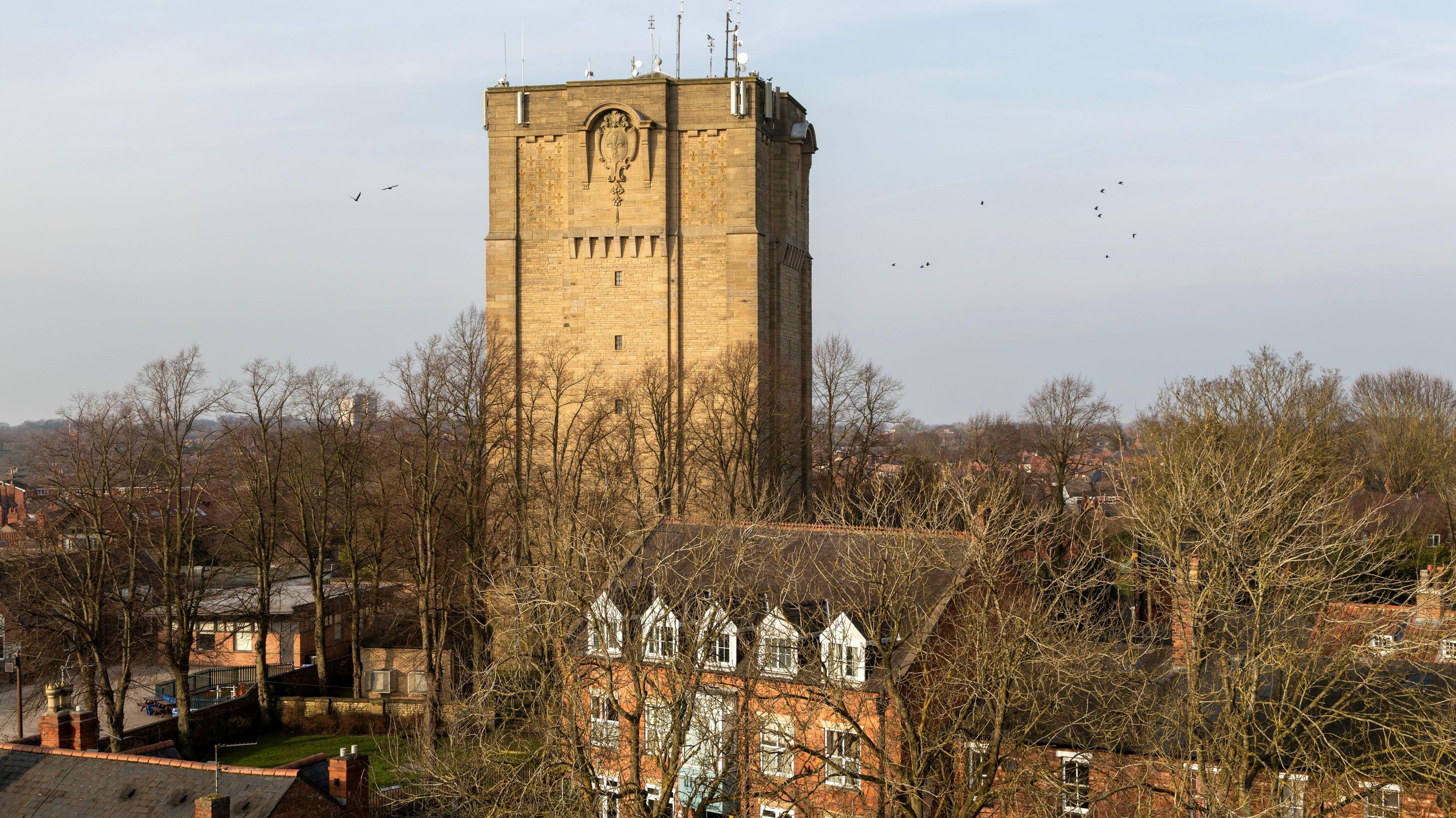 Public space to be created beneath Lincoln water tower - BBC News