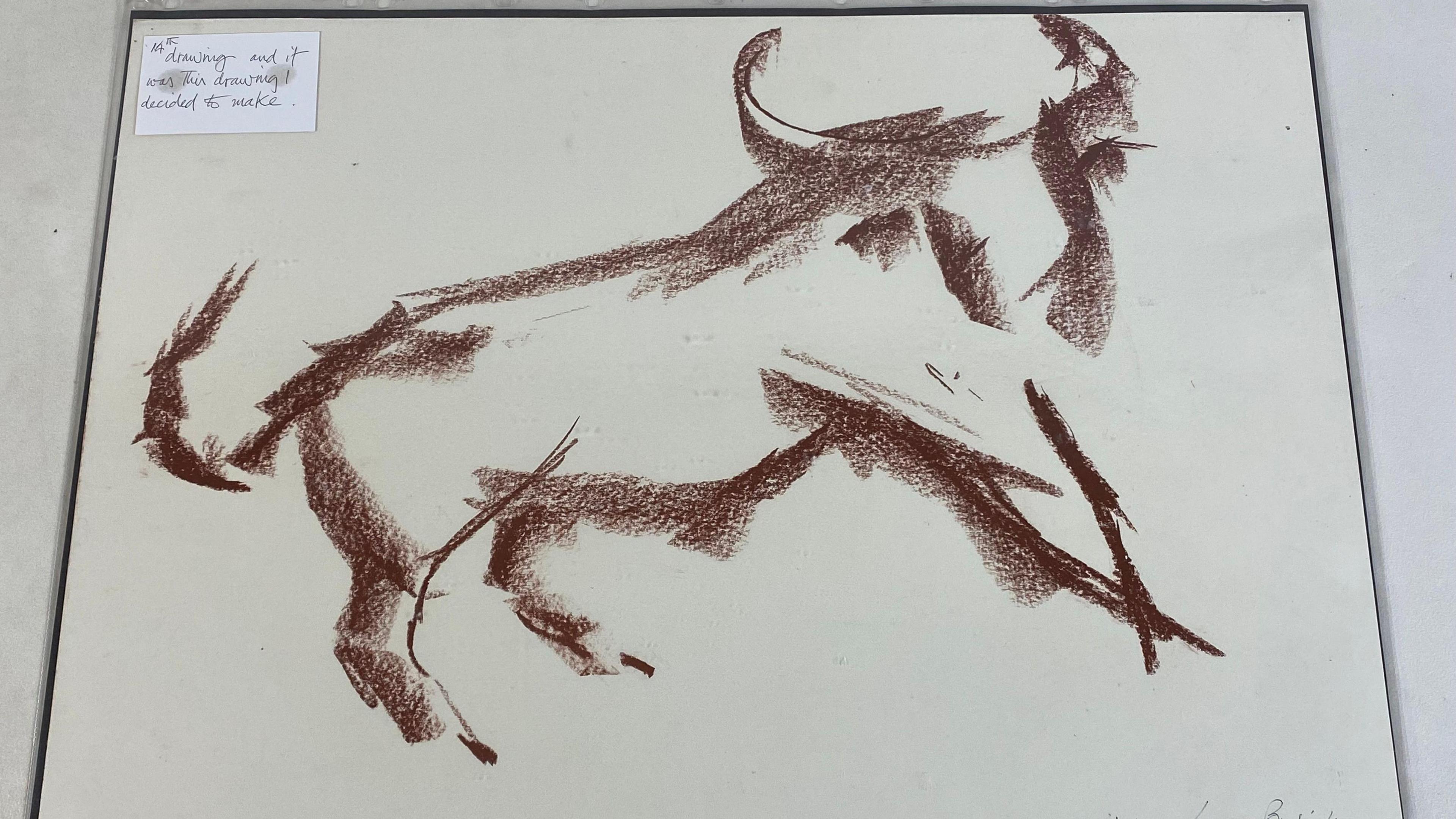 Birmingham Bullring's bull sketches sell at auction - BBC News