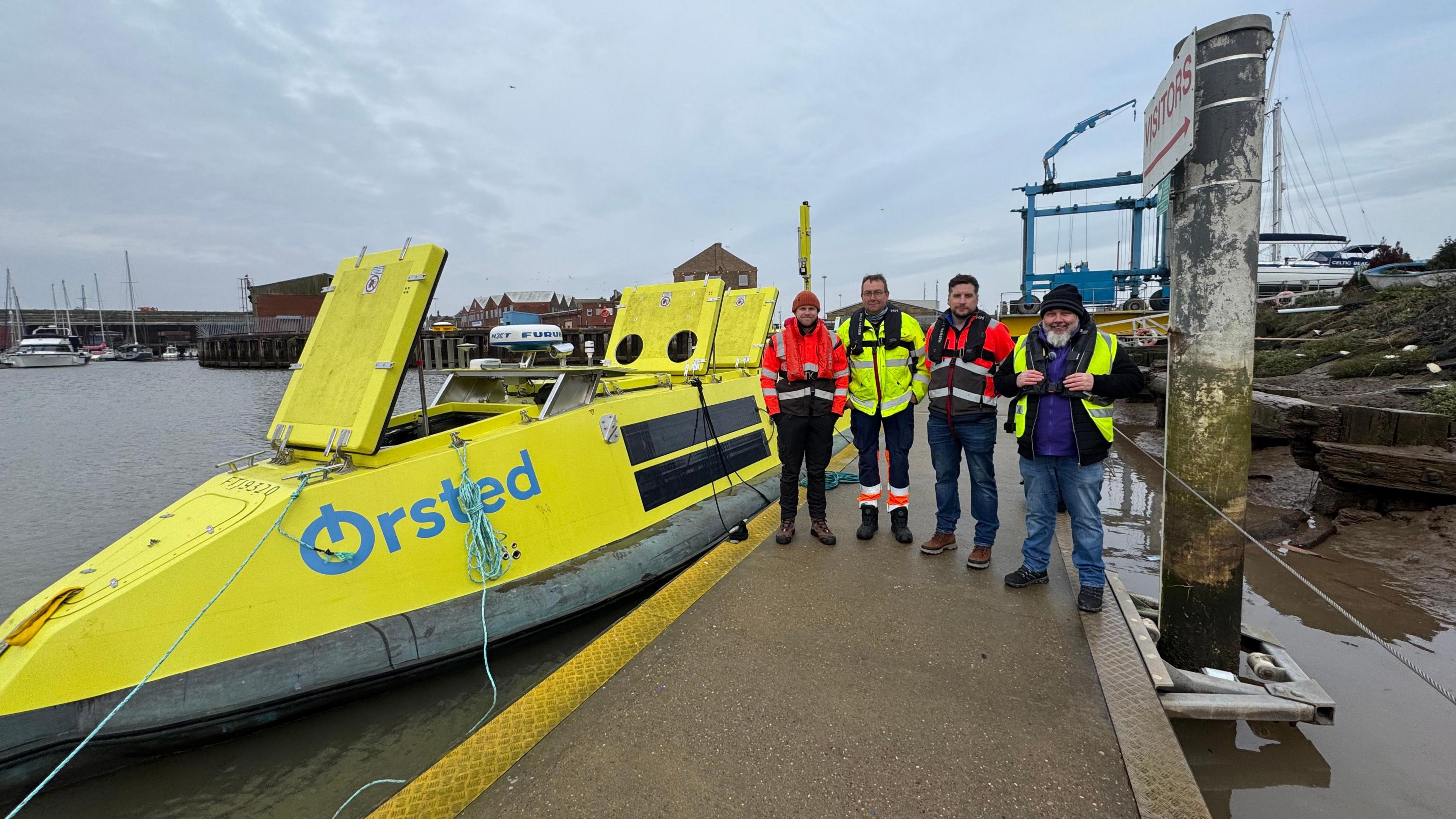 Drone boat launched from Grimsby 'will be new normal' - BBC News