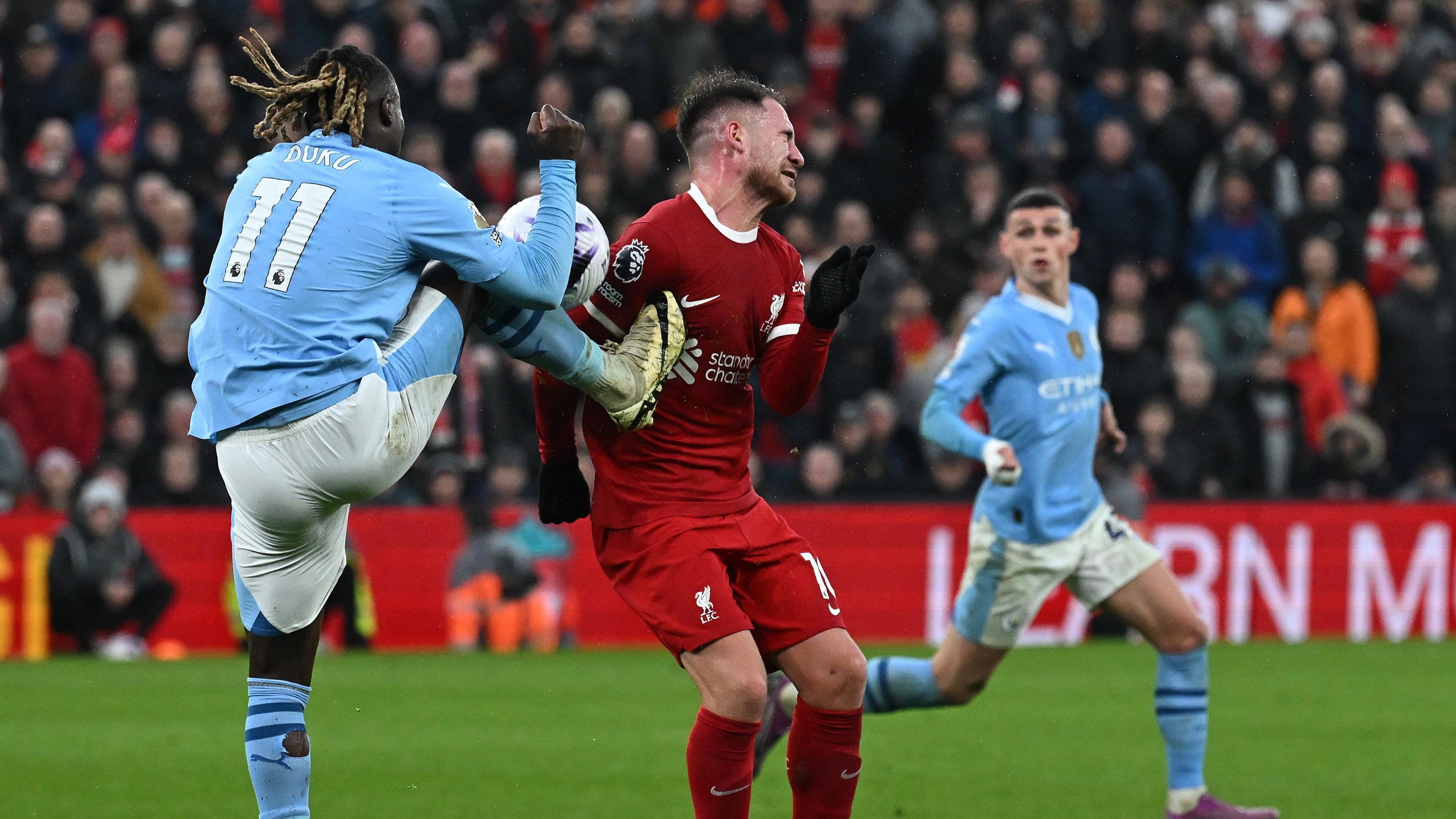 Doku on Mac Allister: Did Man City player foul Liverpool midfielder ...