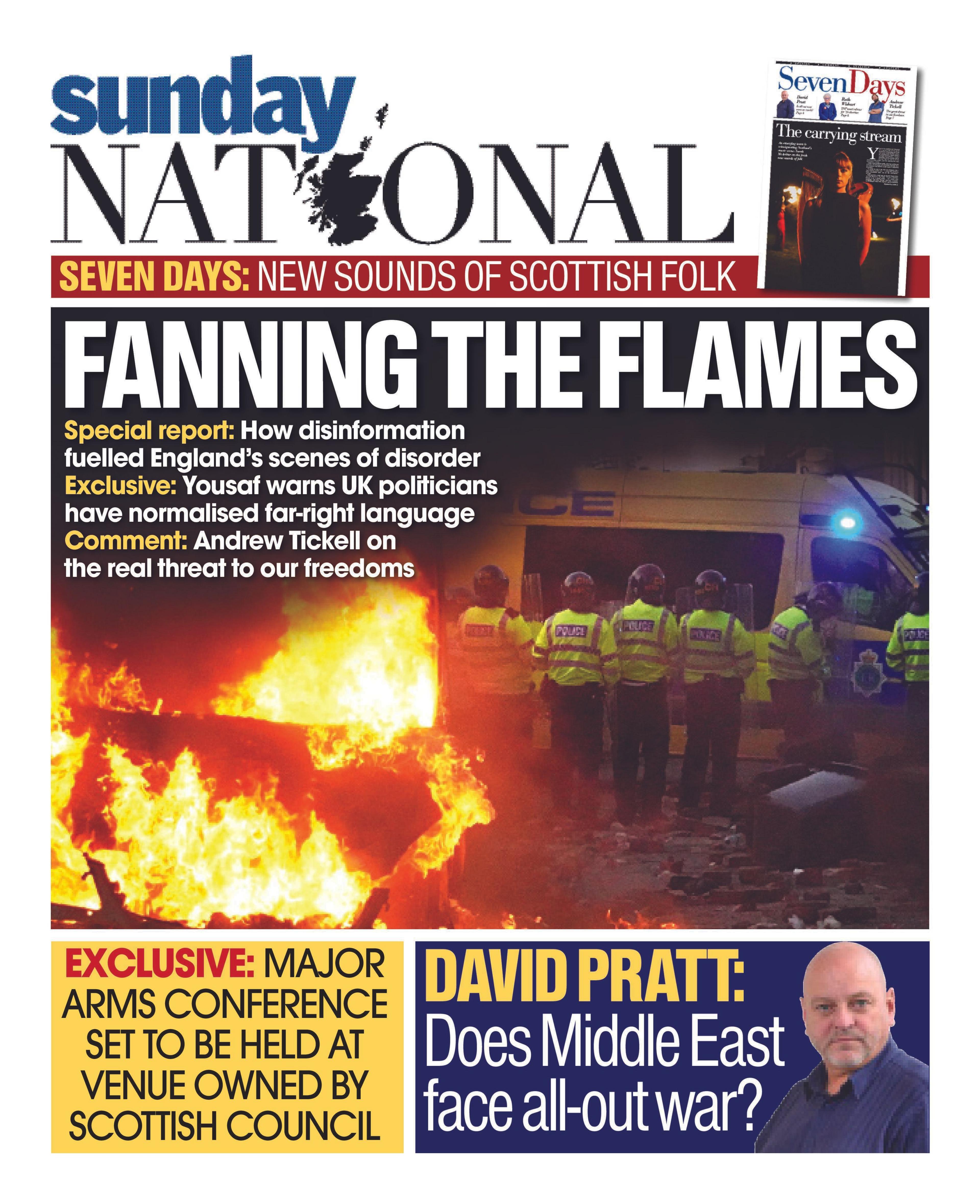 Scotland's papers: Riot courts and Scots on police database - BBC News