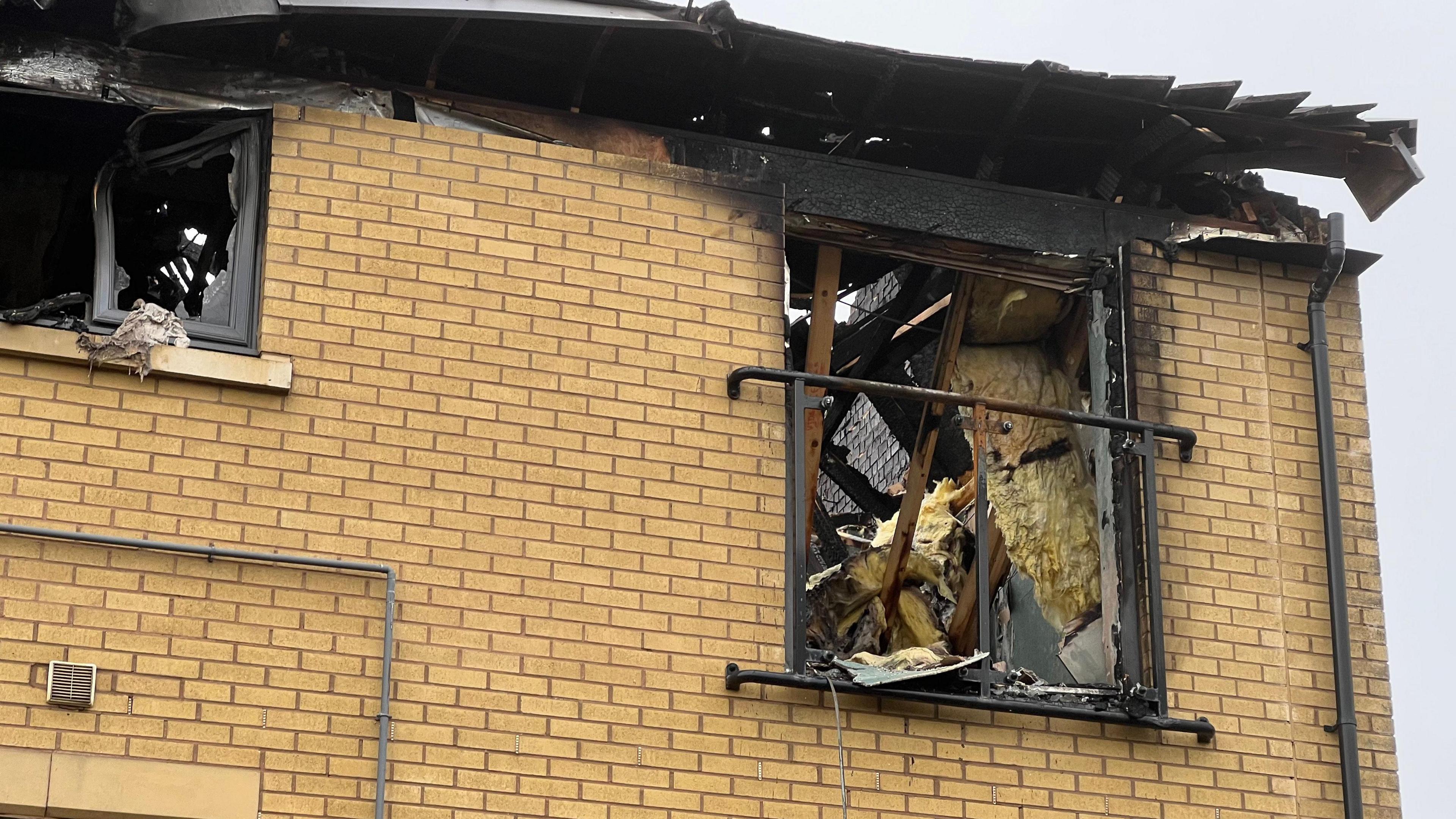 Blaze that gutted Frome flats was 'started accidentally' - BBC News