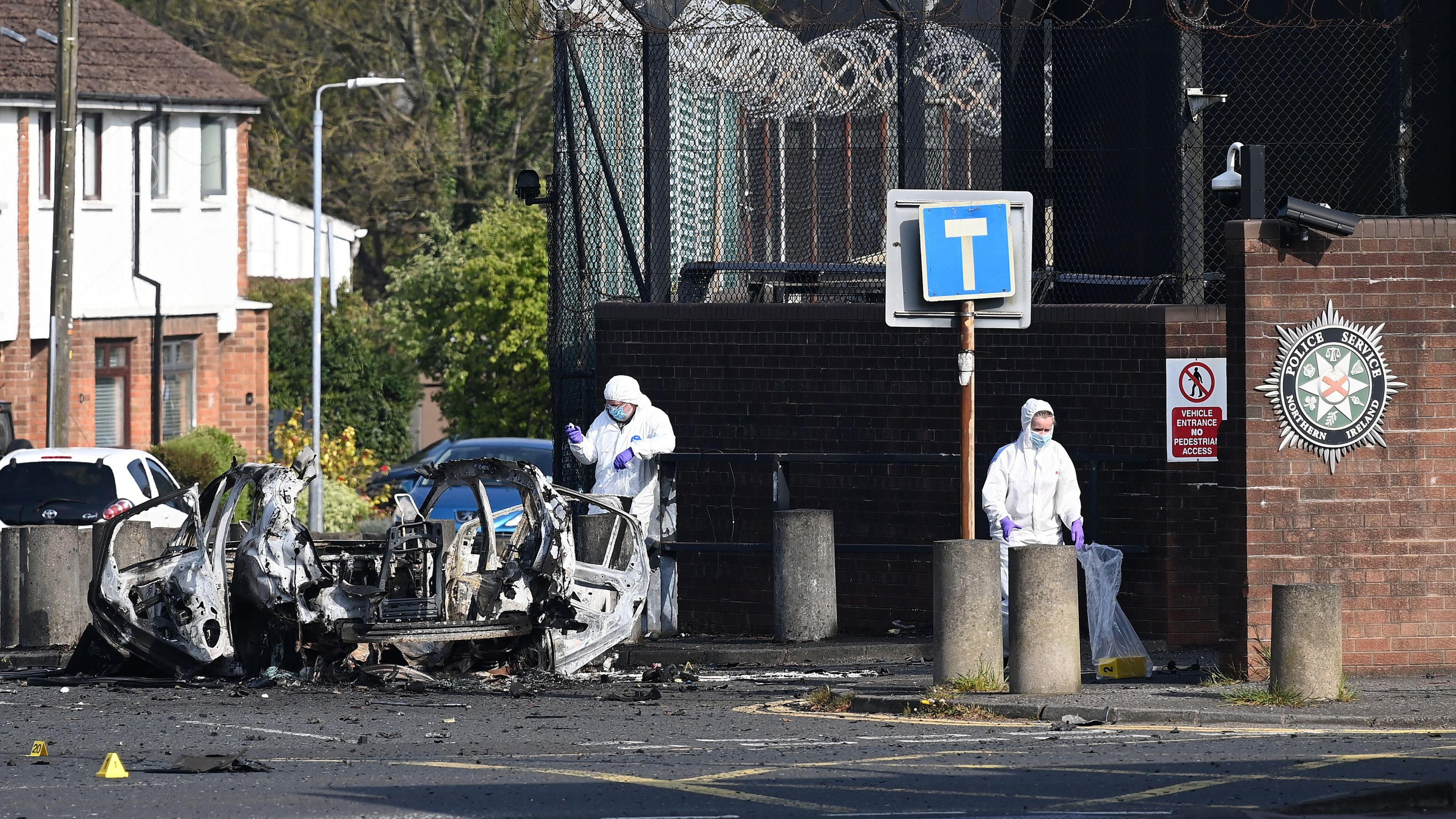 Dunmurry car bomb: Man appears in court over attempted murder - BBC News