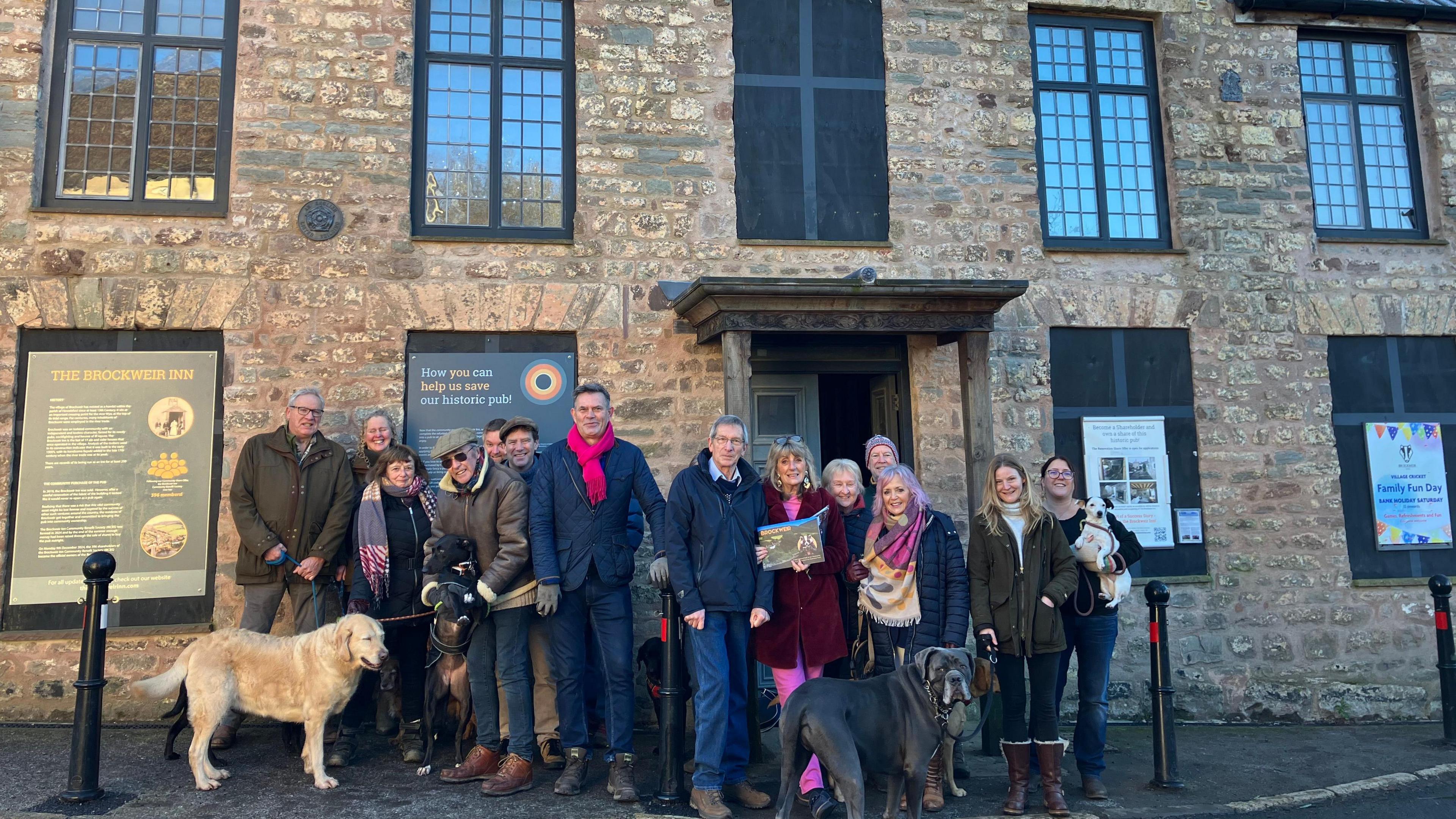 Villagers hope to save pub with Jilly Cooper inspired calendar - BBC News
