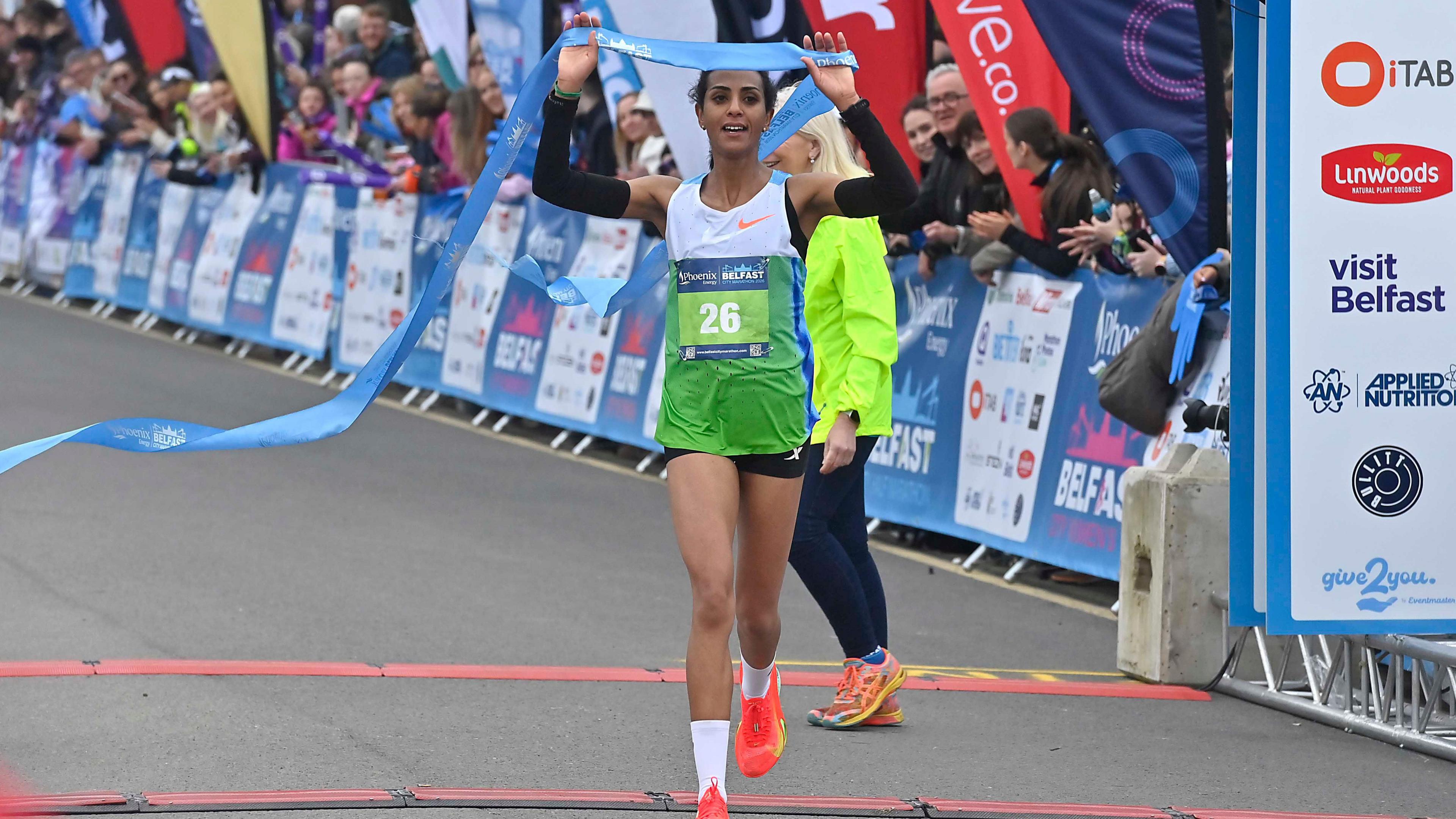 Belfast Marathon 2026: Champ wins race by one second - BBC News
