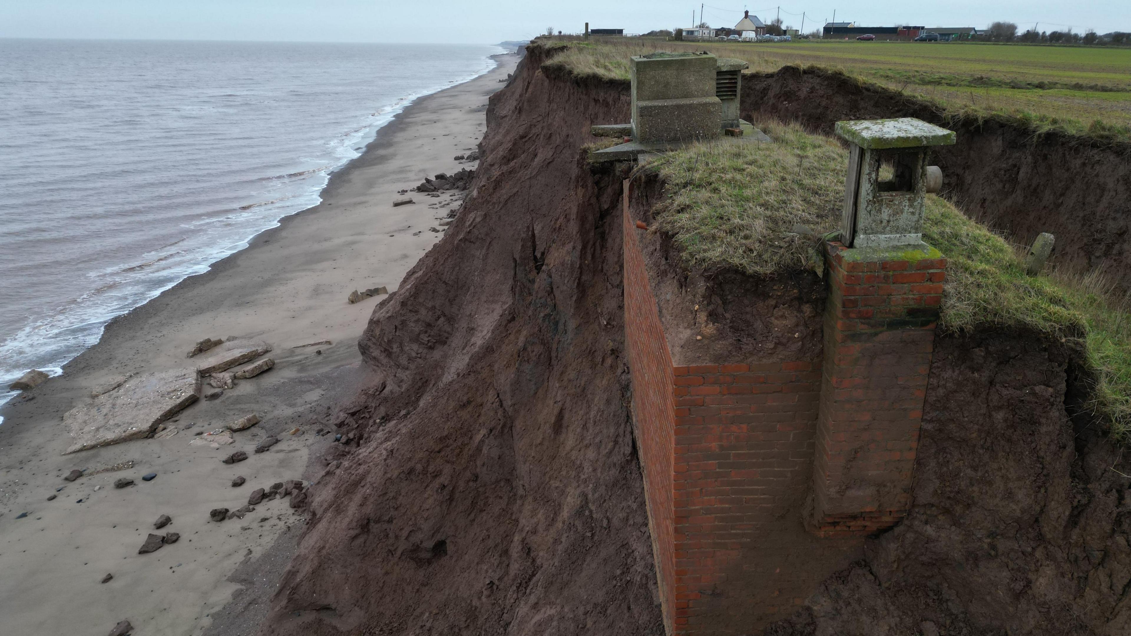 Nuclear bunker nears collapse due to coastal erosion - BBC News