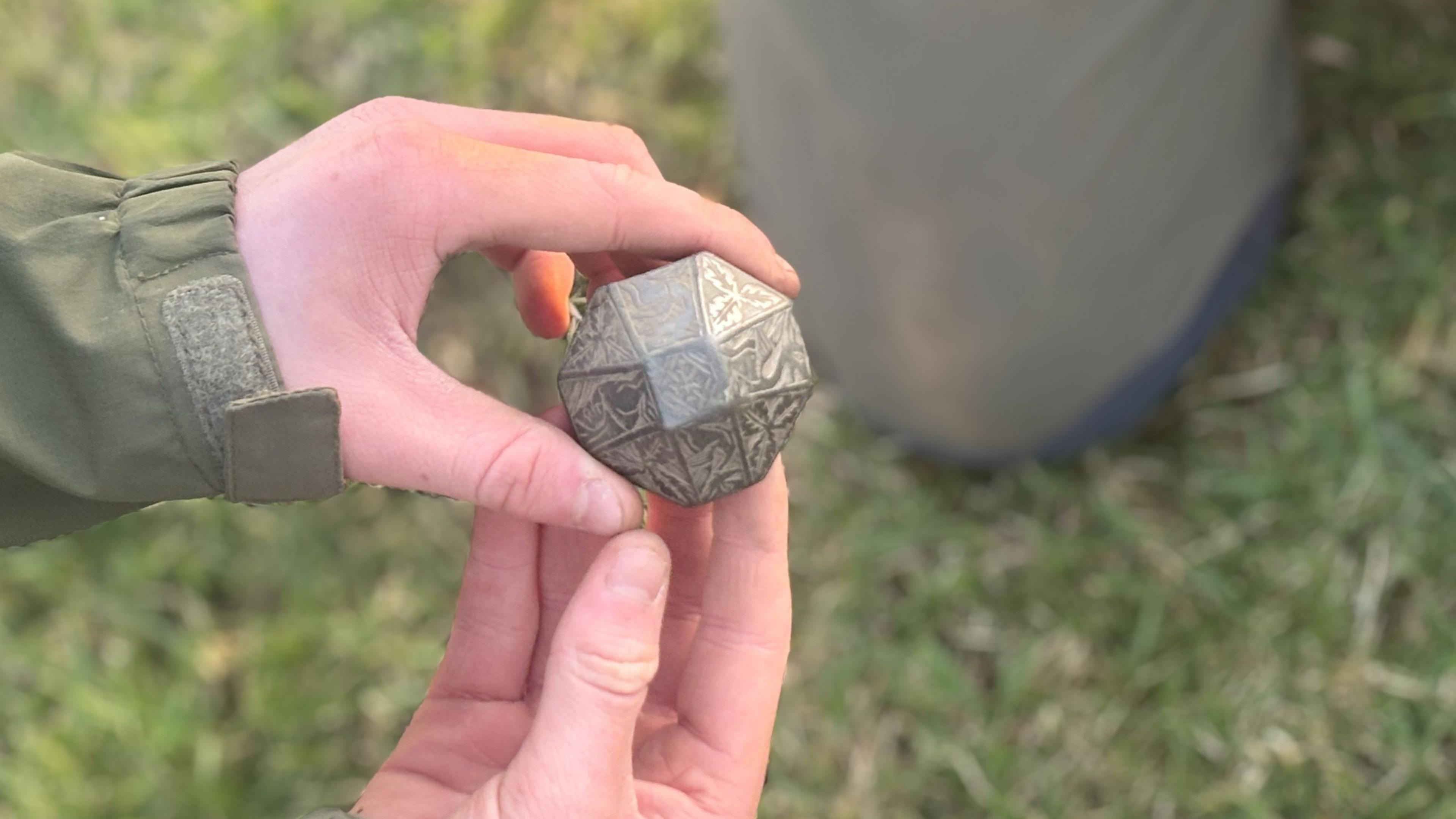 14-year-old boy discovers medieval sword pommel - BBC Newsround