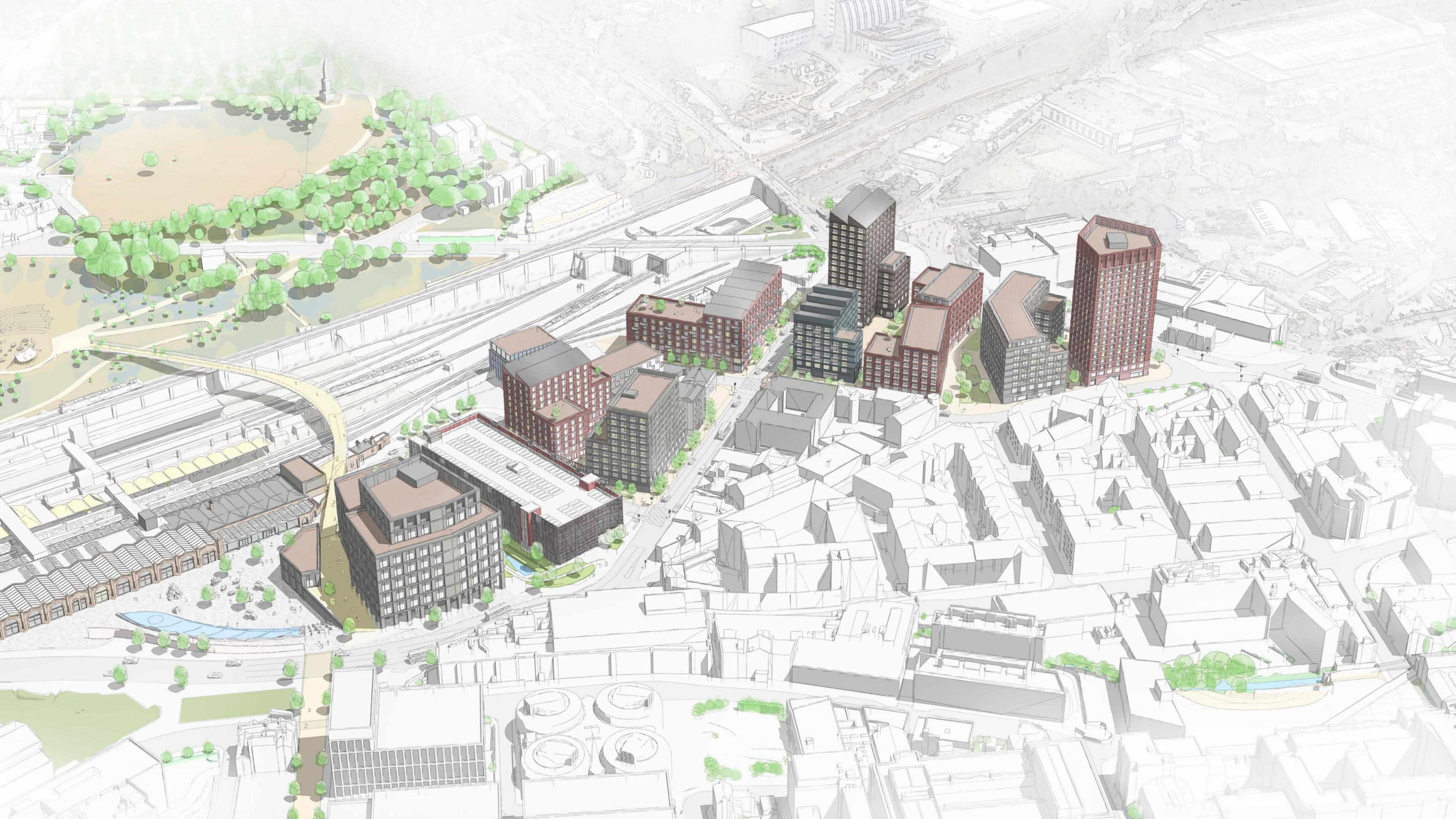 Changes to road layout and traffic at Sheffield railway station - BBC News
