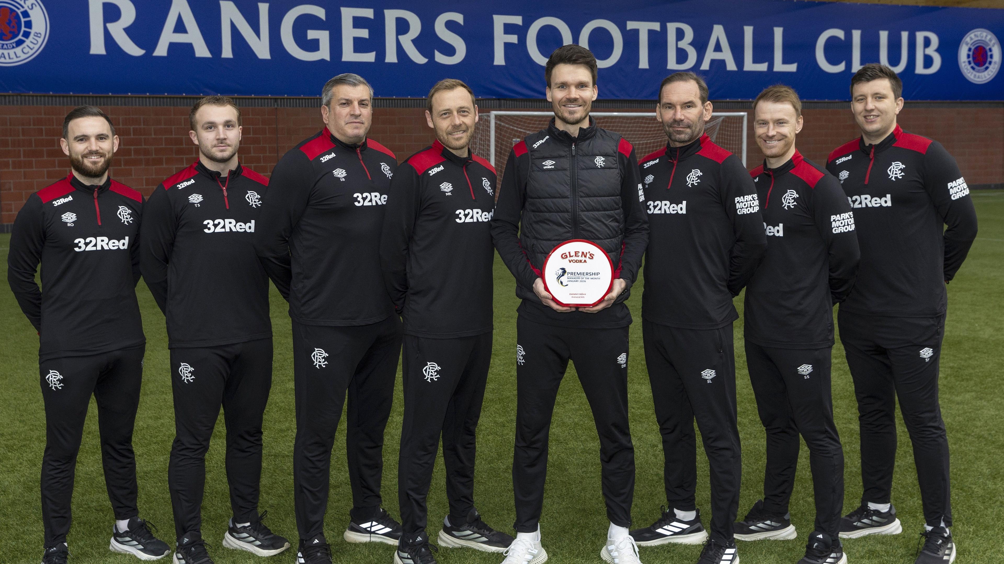 Rangers boss Danny Rohl wins manager of month for January - BBC Sport