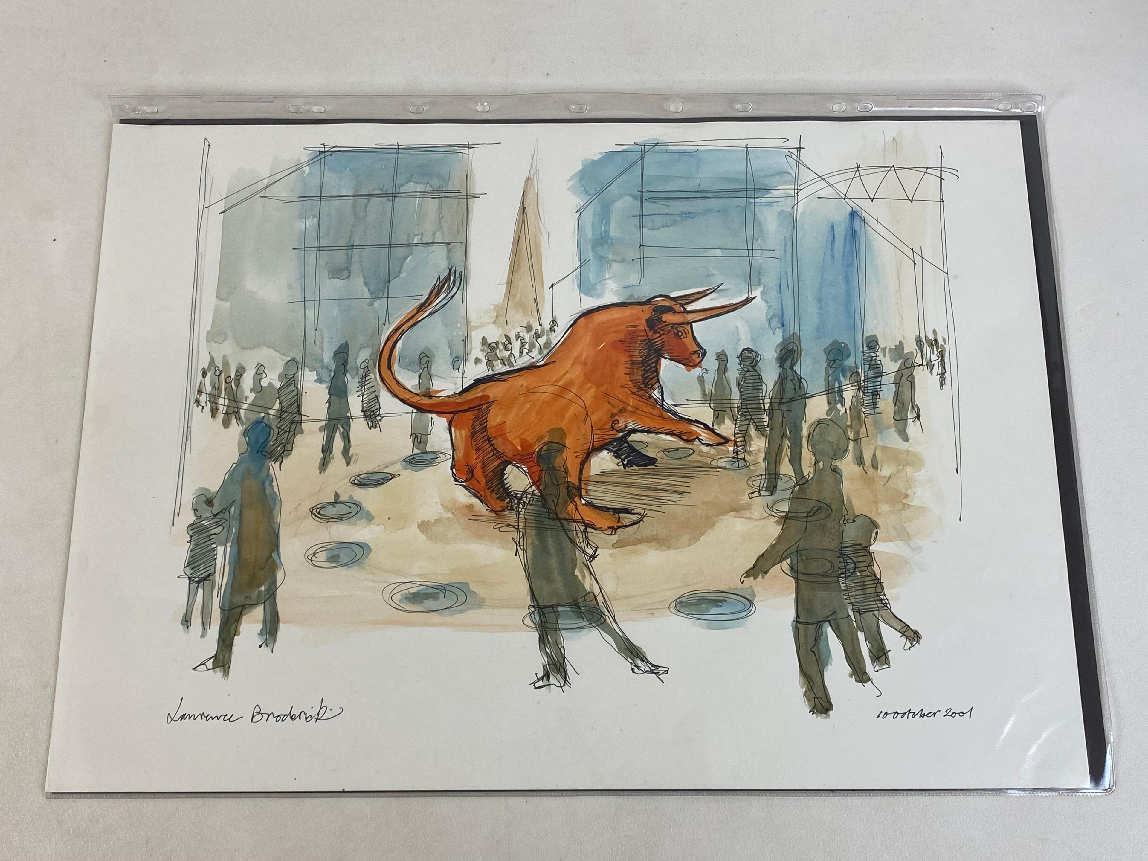 Birmingham's Bullring bull sketches found under sculptor's bed - BBC News