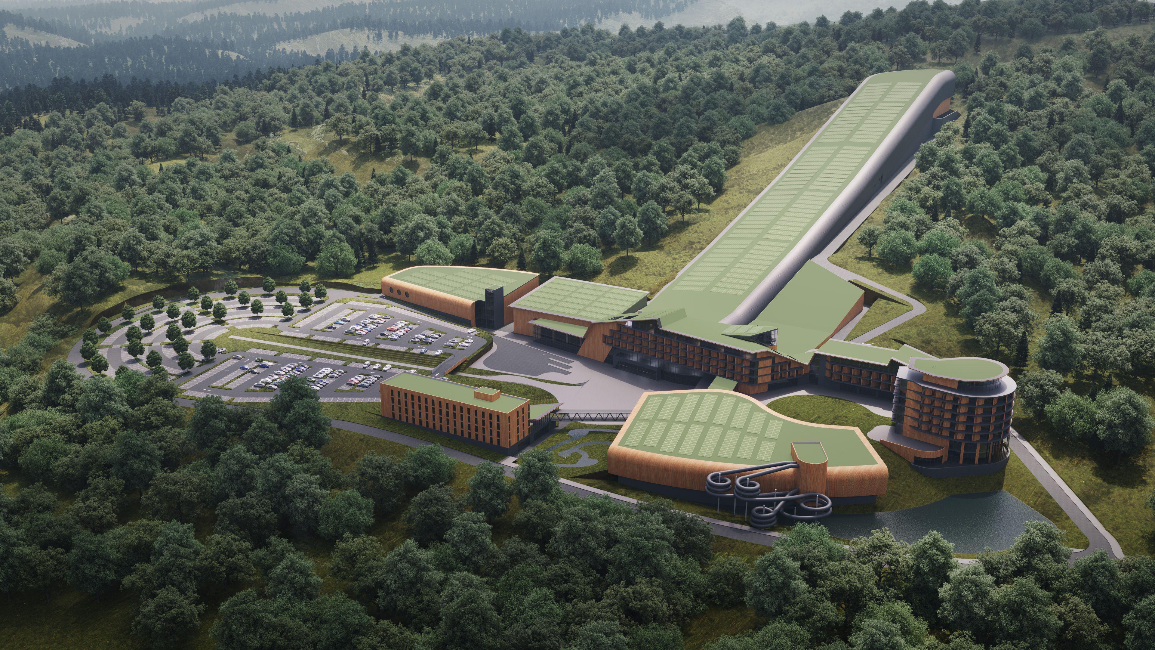 UK's longest ski slope gets go ahead in Merthyr Tydfil - BBC News