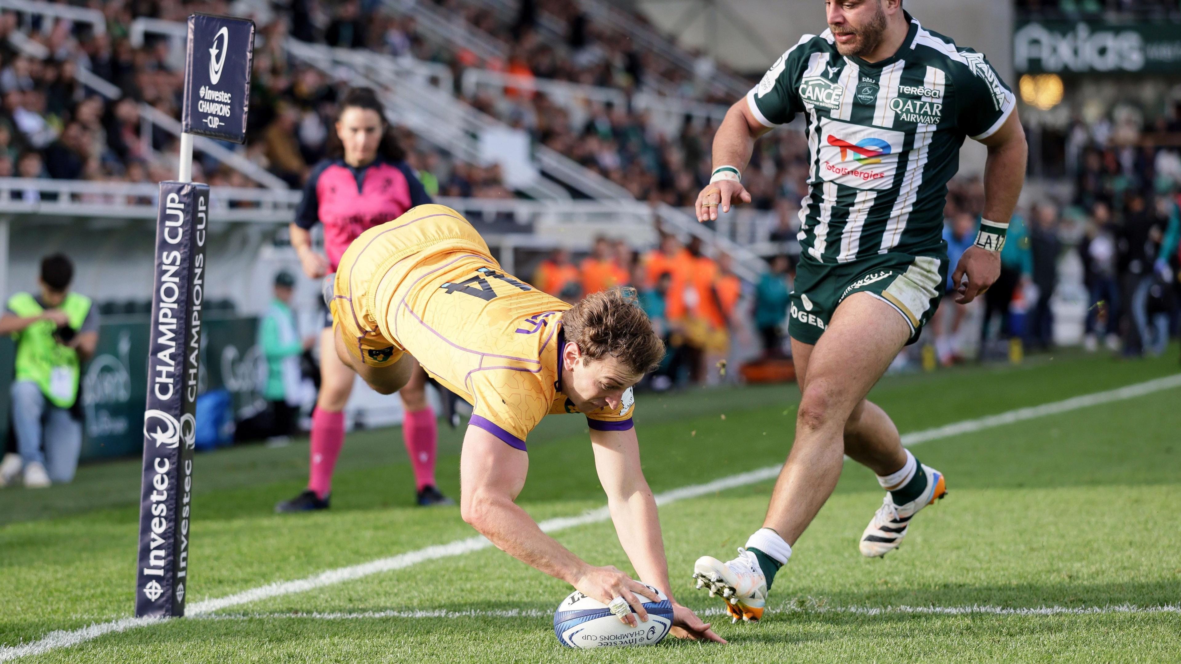 Champions Cup: Pau 27-35 Northampton - Saints earn late win in ...