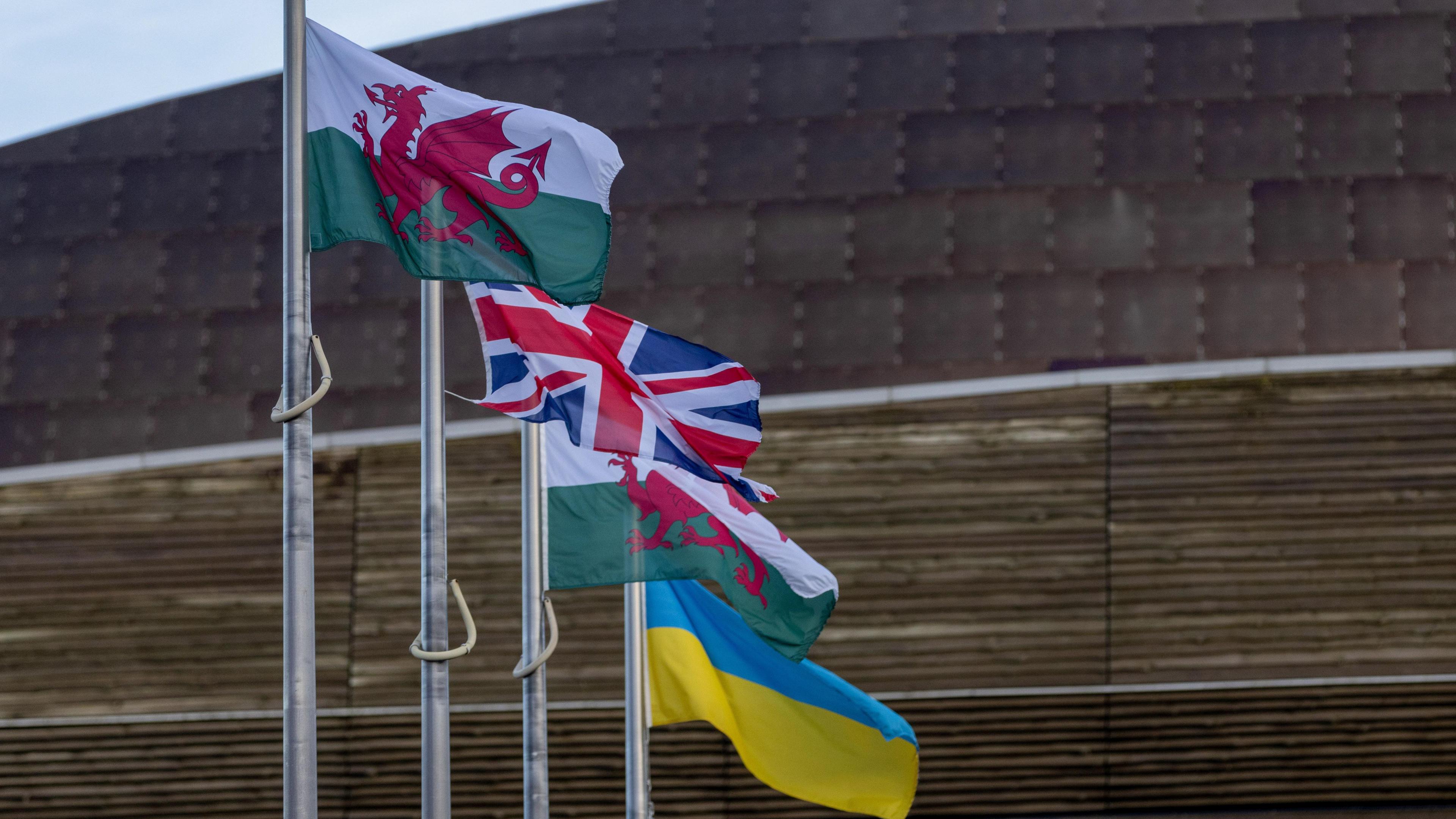 Reform Wales' Dan Thomas backs call to remove Ukraine flag outside ...