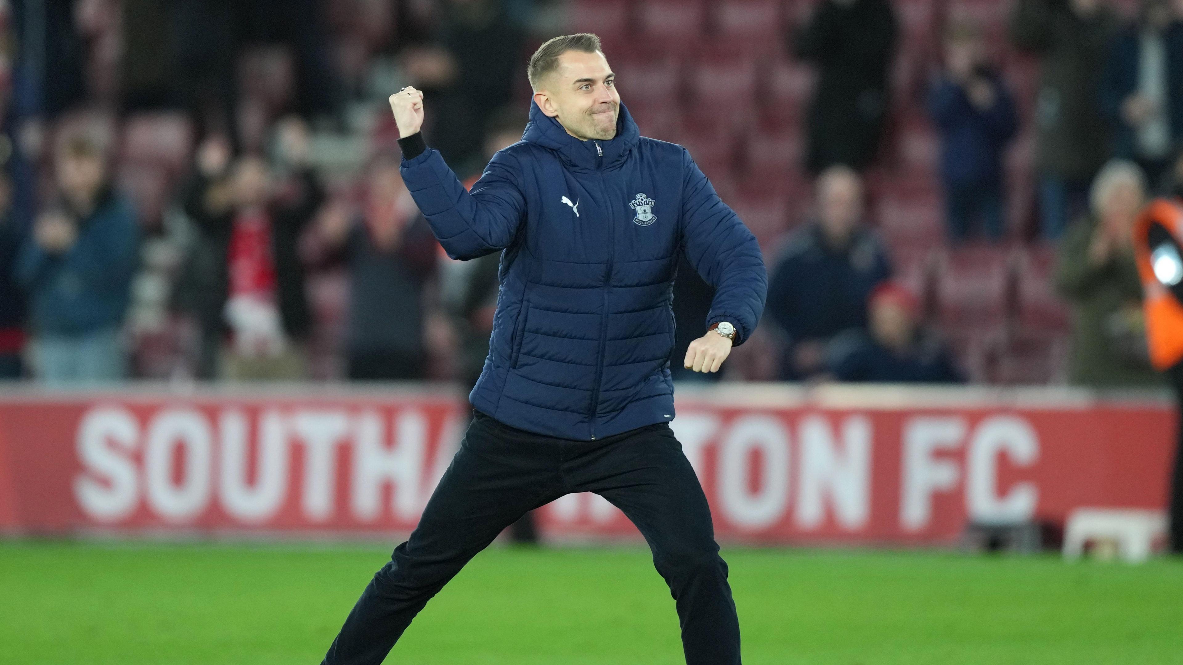 Southampton FC: Tonda Eckert reacts to win over Blues - BBC Sport