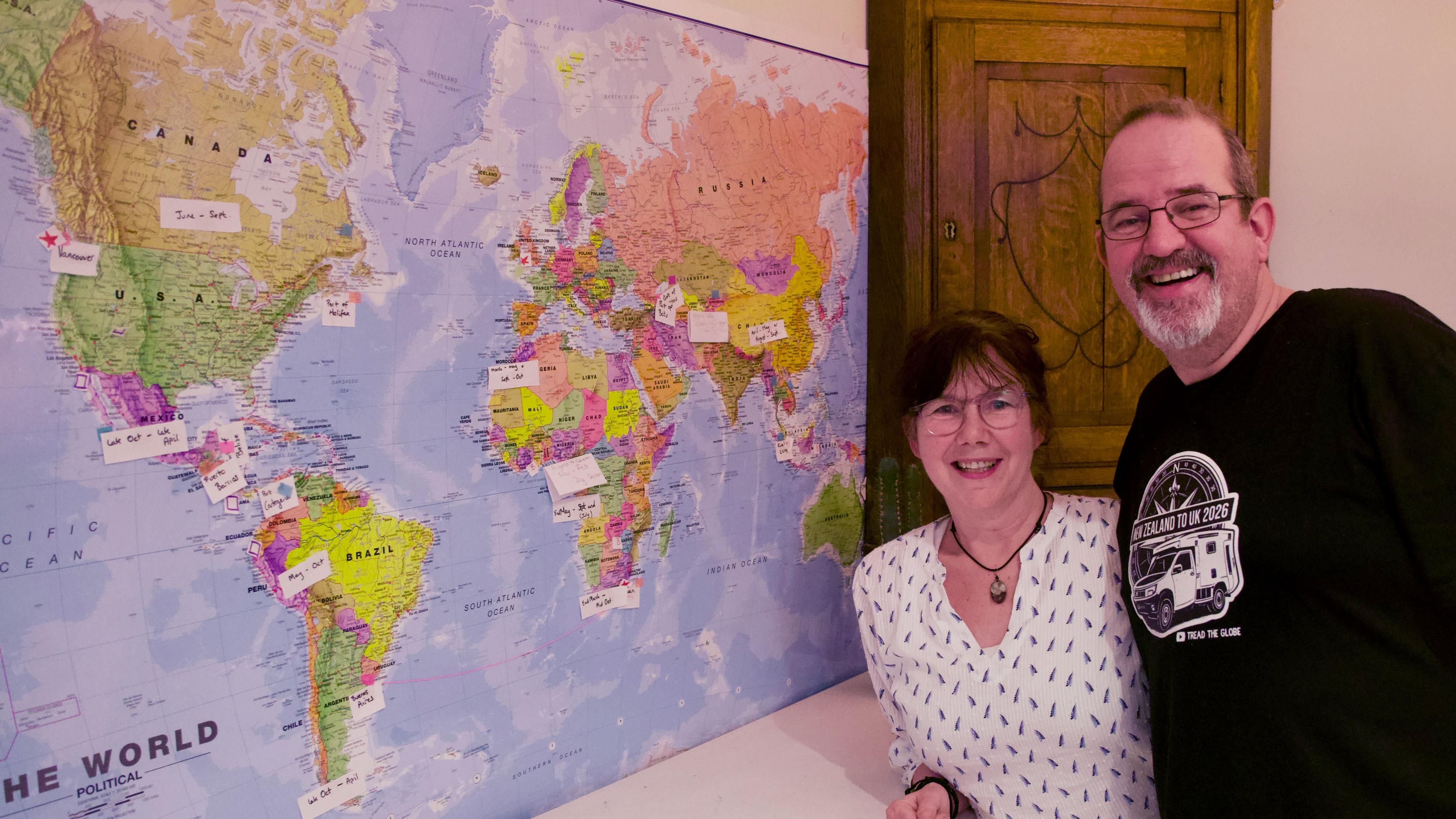 Tread the Globe YouTubers set off on 52 country tour - BBC News