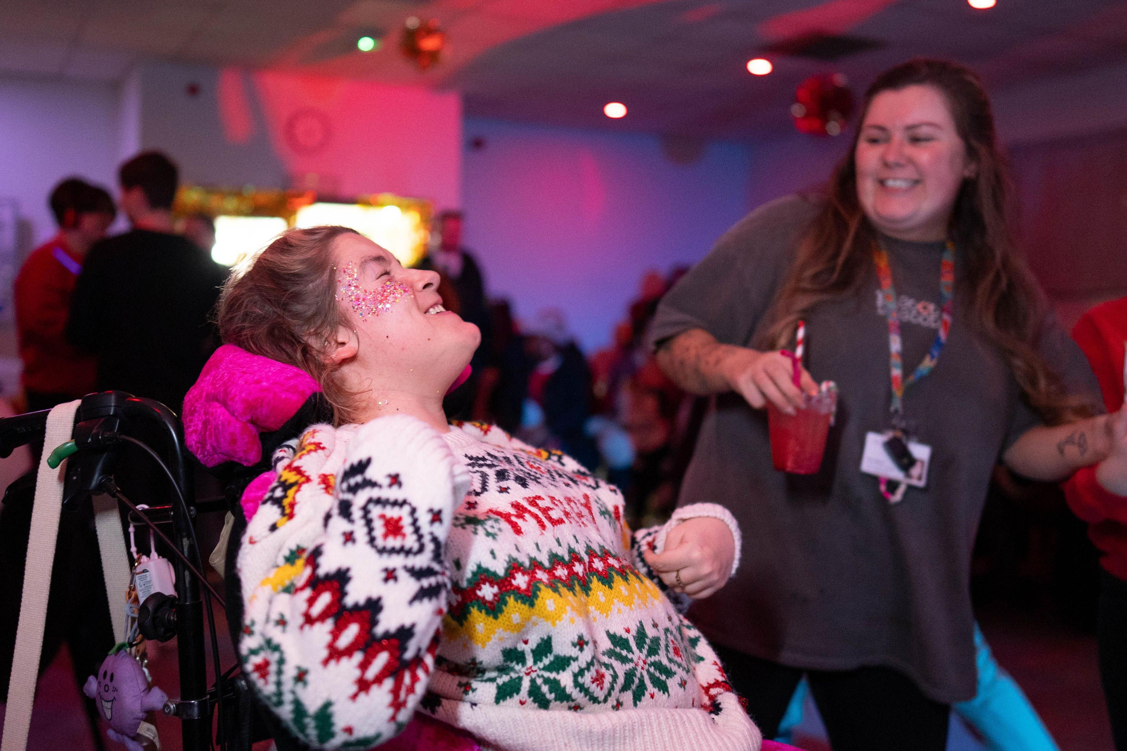 Neurodivergent disco lovers from Treforest go clubbing - BBC News