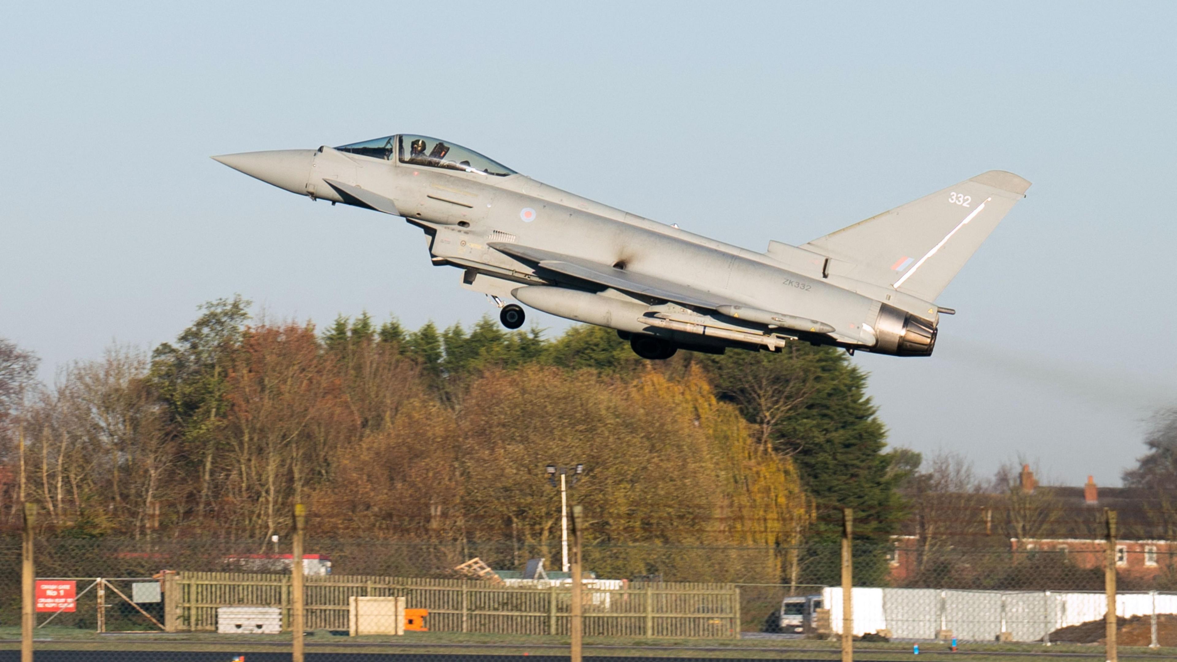 £28m upgrade work begins at RAF Coningsby in Lincolnshire - BBC News