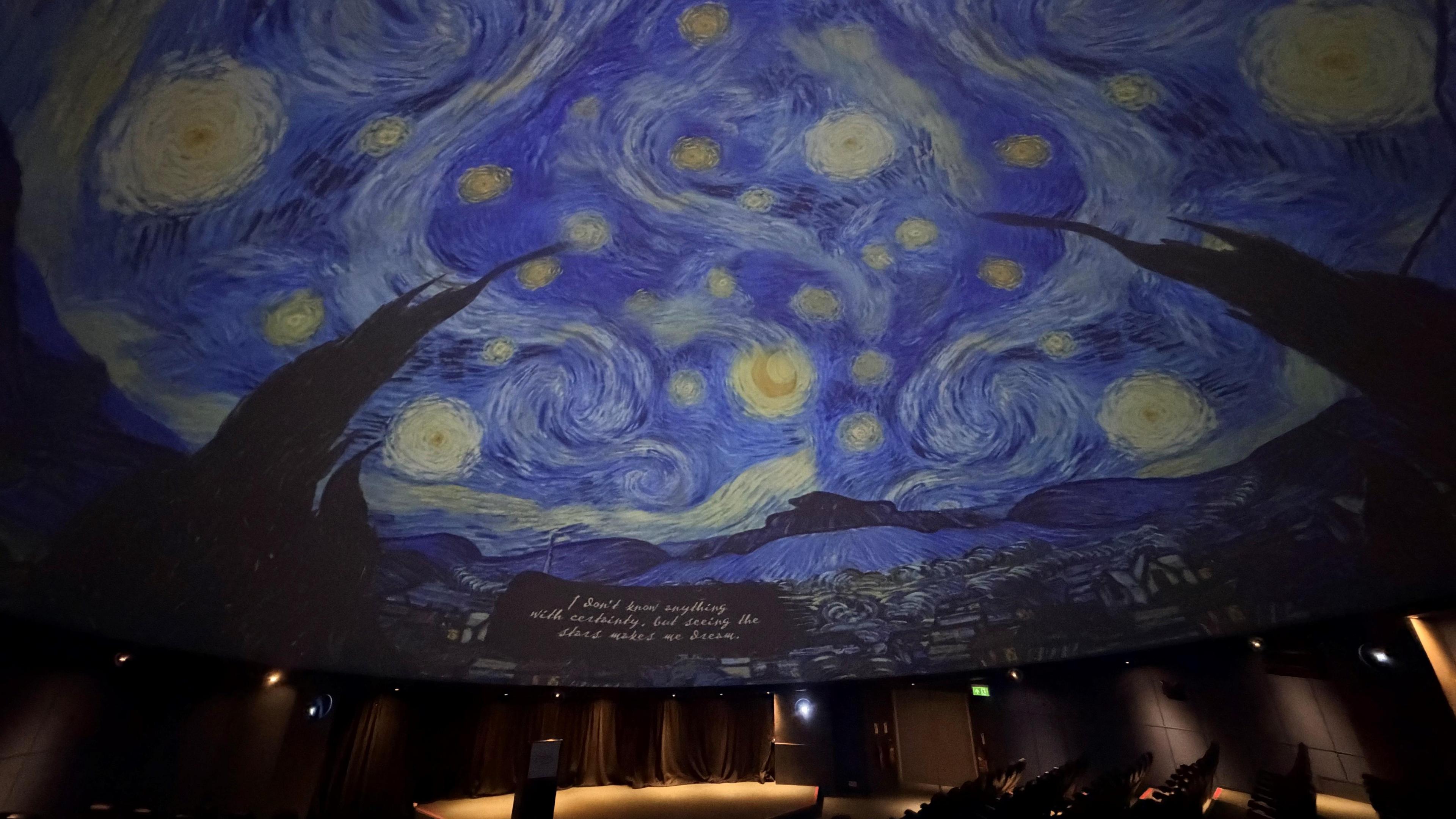 Van Gogh's Starry Night brought to life in Winchester planetarium - BBC ...