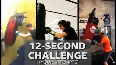 Are you faster than a pro boxer? Boxing fans take on the 12-second ...