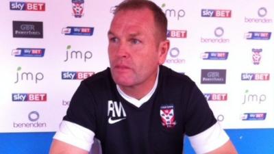 Russ Wilcox: York City boss on Bradford City win - BBC Sport