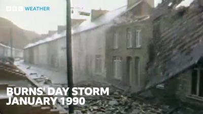 The Burns' Day storm that killed 47 in the UK - BBC Weather