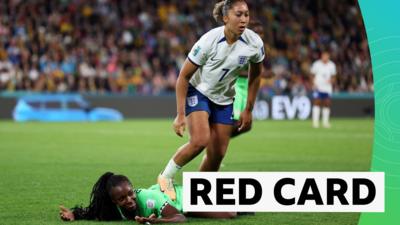 Women's World Cup 2023: England's Lauren James sent off for stamp ...