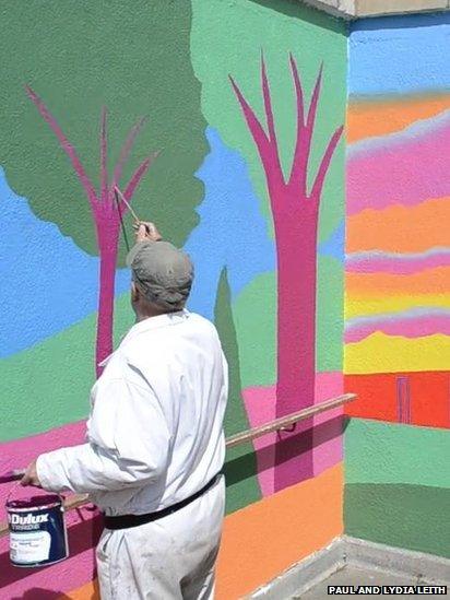 Carlisle 1970s subway transformed by art - BBC News