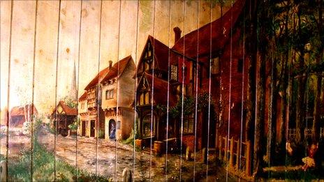 Search on over World War II mural mystery in Orkney - BBC News