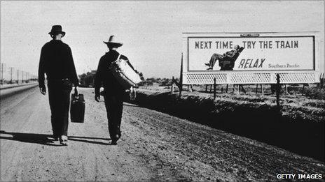 In Steinbeck's footsteps: America's middle-class underclass - BBC News