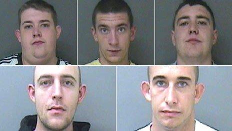 Lancaster machete gang jailed for robbing poker pot - BBC News
