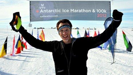 Dr Andrew Murray completes ultra marathons challenge early - BBC News