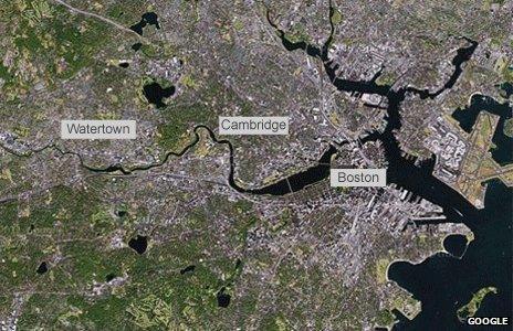 Major police operation in Boston area after shooting - BBC News